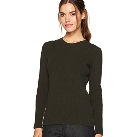 Kenneth Cole | Sweaters | Kenneth Cole New York Zip Shoulder Ribbed ...